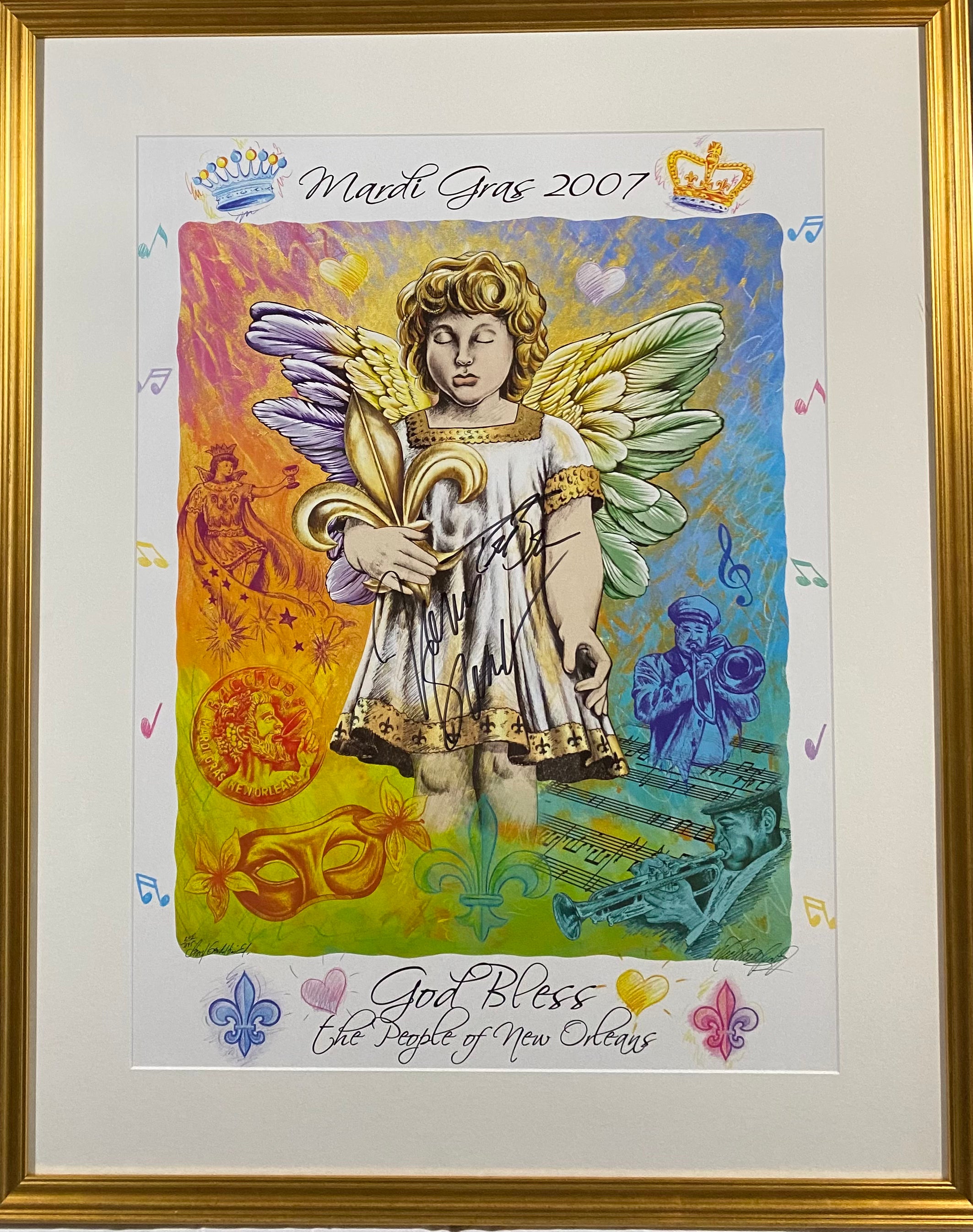 Drew Brees & James Gandolfini 2007 Bacchus Poster | Pro Dreams